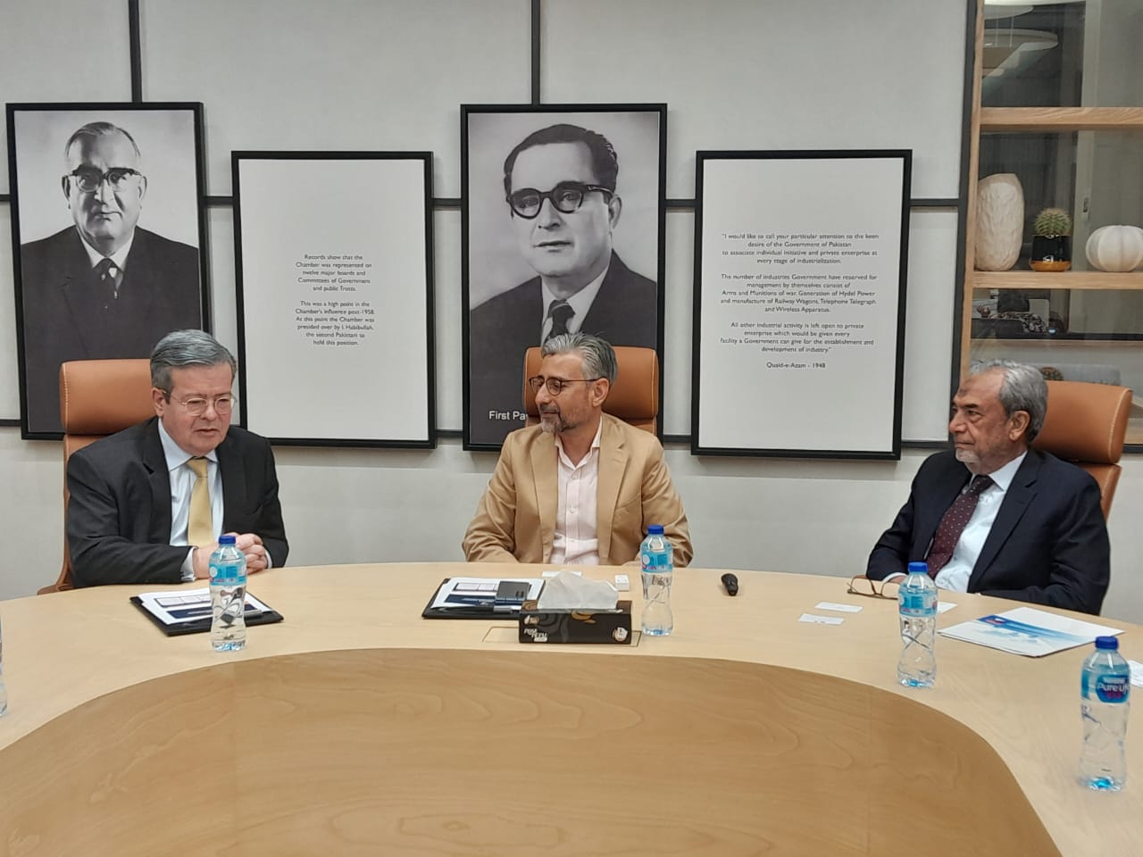 French Ambassador, His Excellency Mr. Nicolas Galey, along with senior ...