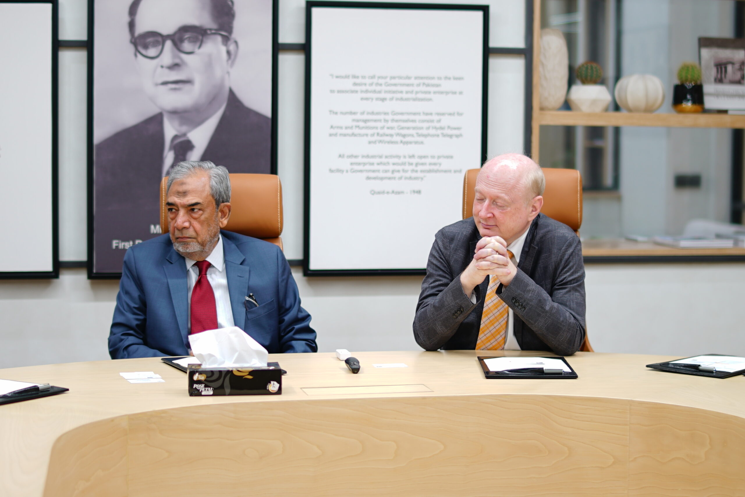 German Consul General Dr Rudiger Lotz along with a small delegation of ...